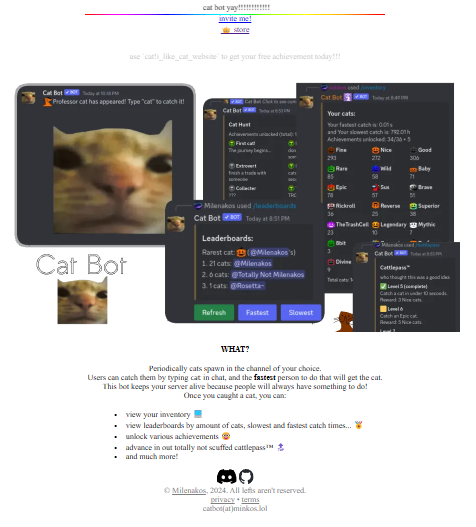 Cat Bot Website | Cat Bot